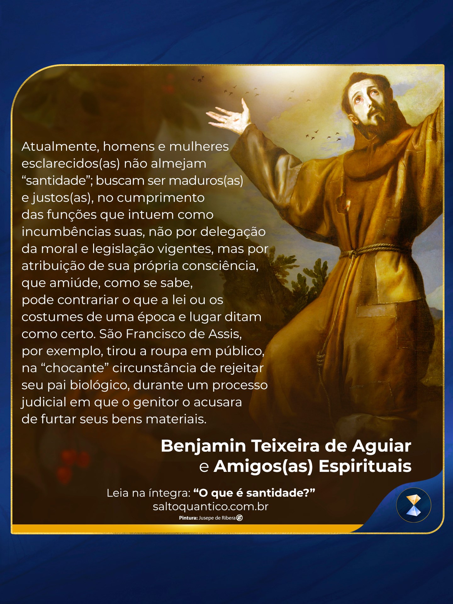 O que é santidade? - Instituto Salto Quântico